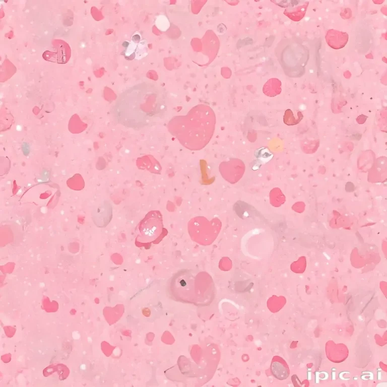 A Whimsical Pink Background Covered with Colorful Hearts and Sparkling ...