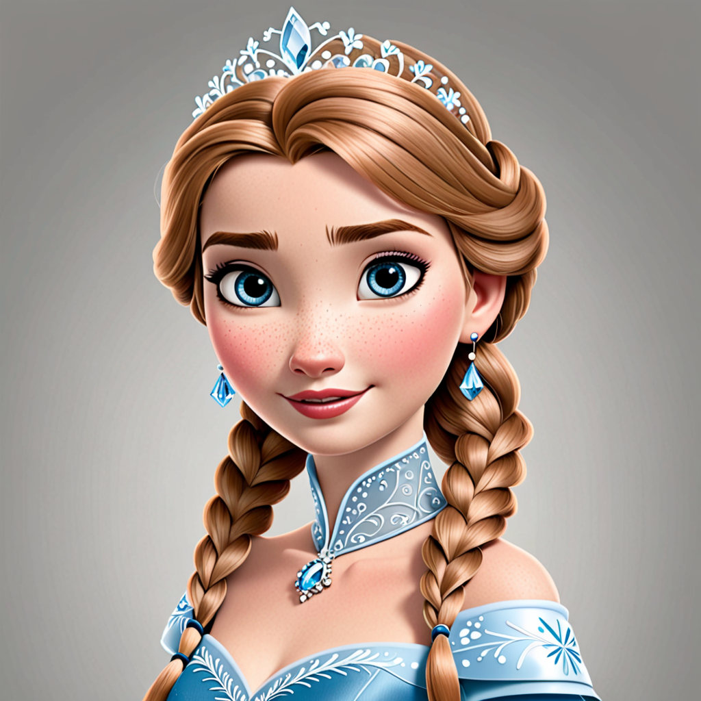 Anna fron cartoon Frozen as cinderella from the cartoon cinderella ...