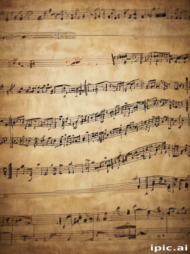 Ancient Sheet Music: A Journey Through Melodies and Harmonies of Time