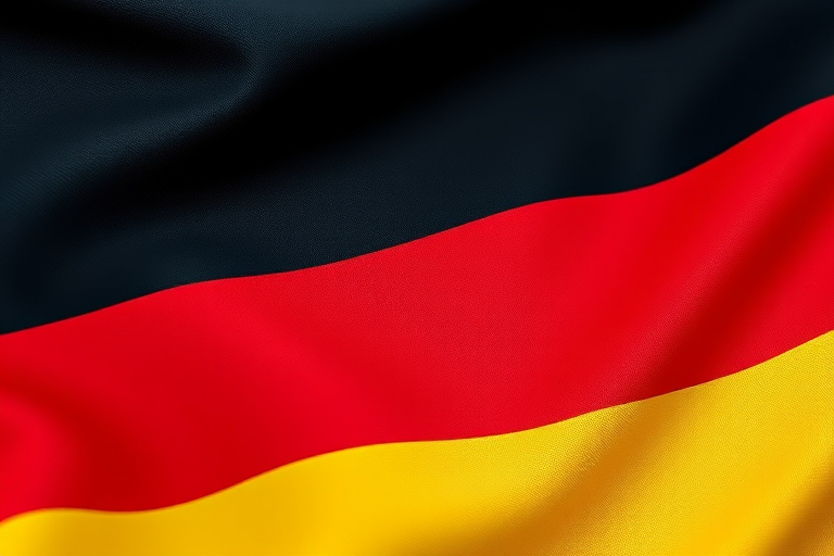 Vibrant Colors of the German Flag Representing National Pride and Unity