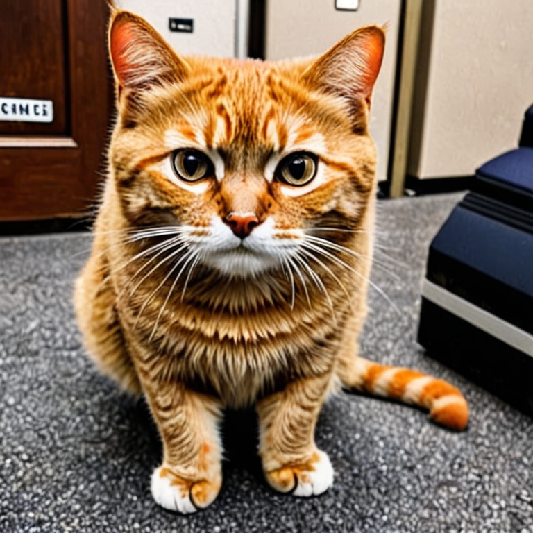 Then the FBI from the US came to arrest the cat!