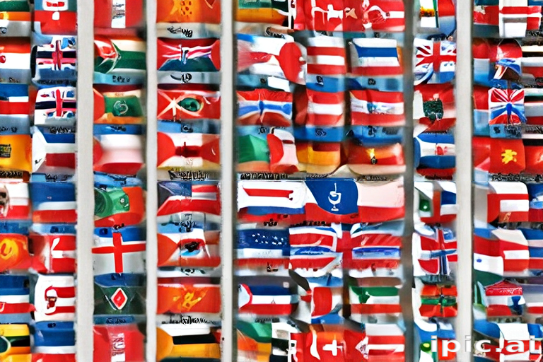 A Colorful Display of International Flags Representing Diverse Cultures ...