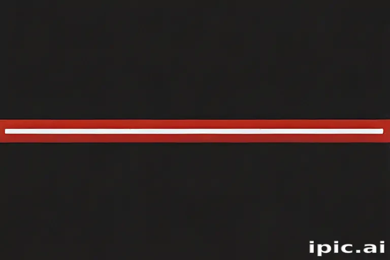 Minimalist Abstract Art Featuring a Bright Red Line Against a Dark ...