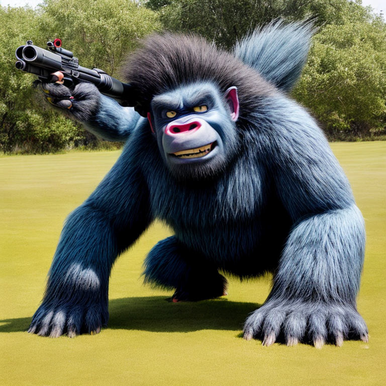 troll with a gun