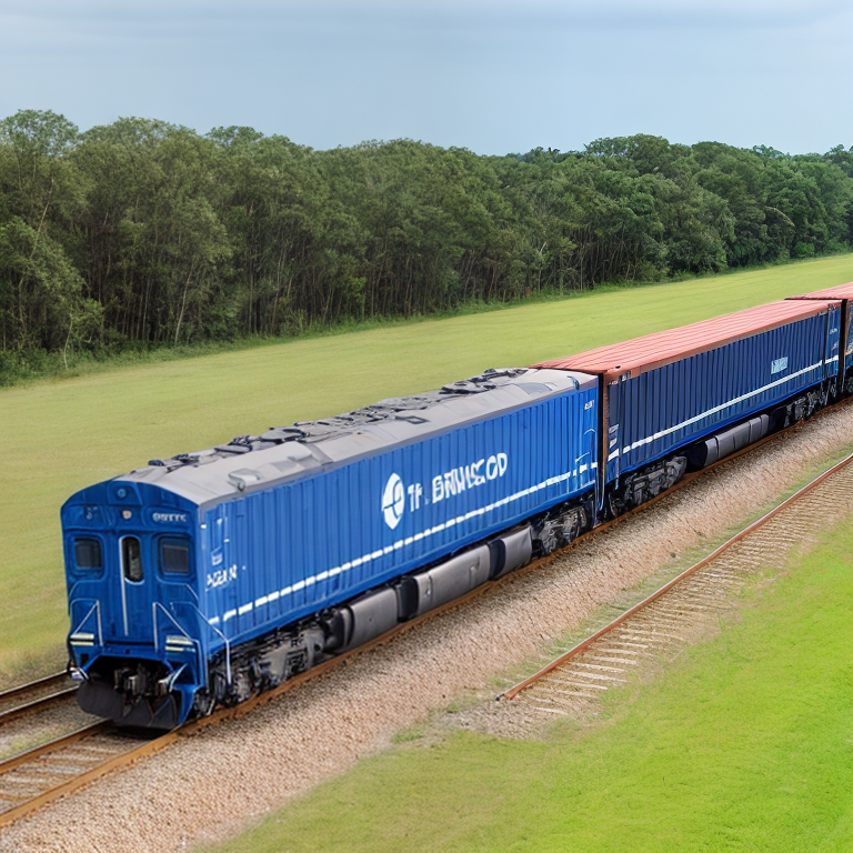 MAGA loaded on rail cars