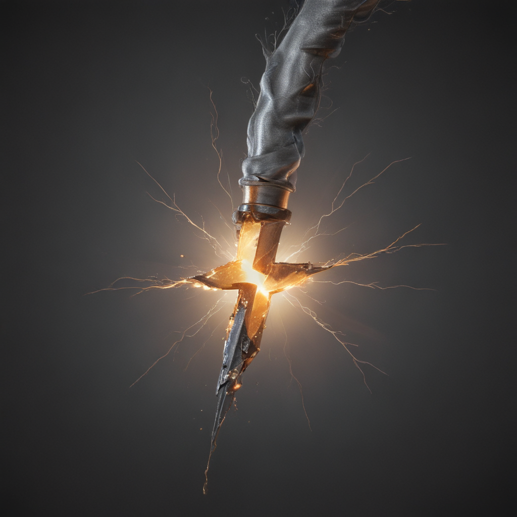 Electrifying Energy Emanates from a Stunningly Designed Glowing Dagger
