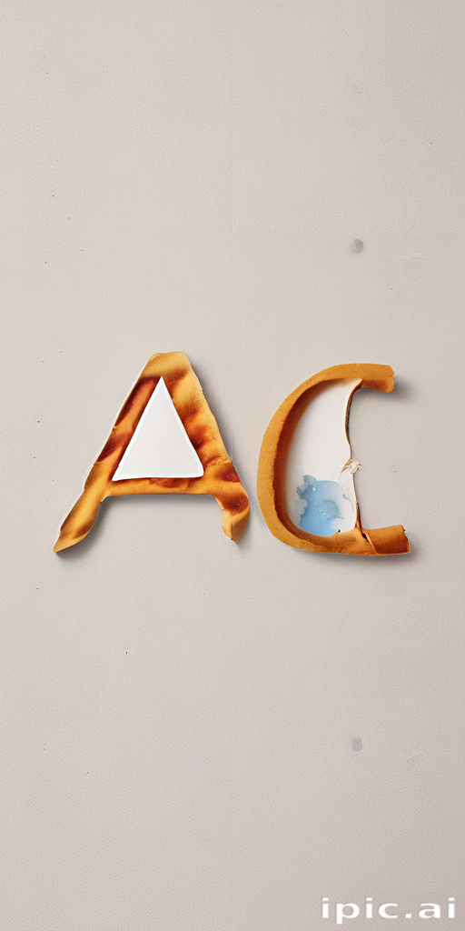Creative Composition of Toasted Letters Forming an Artistic Alphabet Design