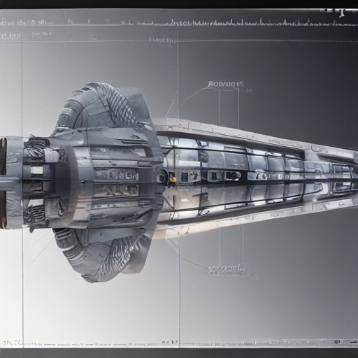 Spaceship inside and outside diagram showing labels that people can read