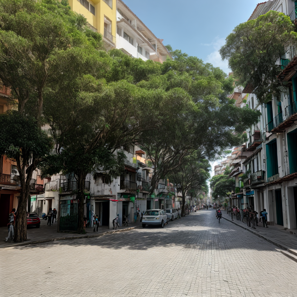 Rua movimentada