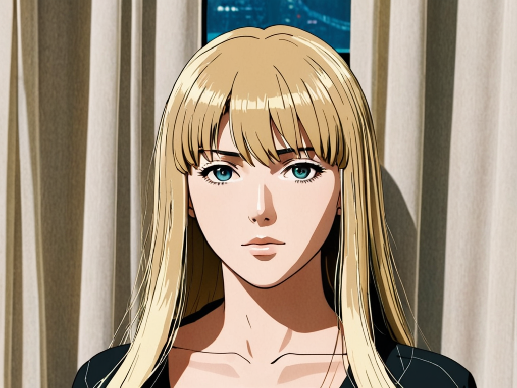 near animeface 2d beautiful woman cute aesthetic, ghost in a shell ...
