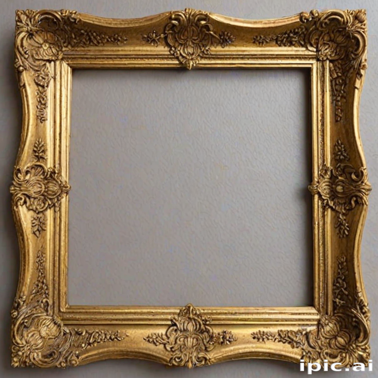 Elegant Vintage Picture Frame Designed for Showcasing Beautiful Artwork ...
