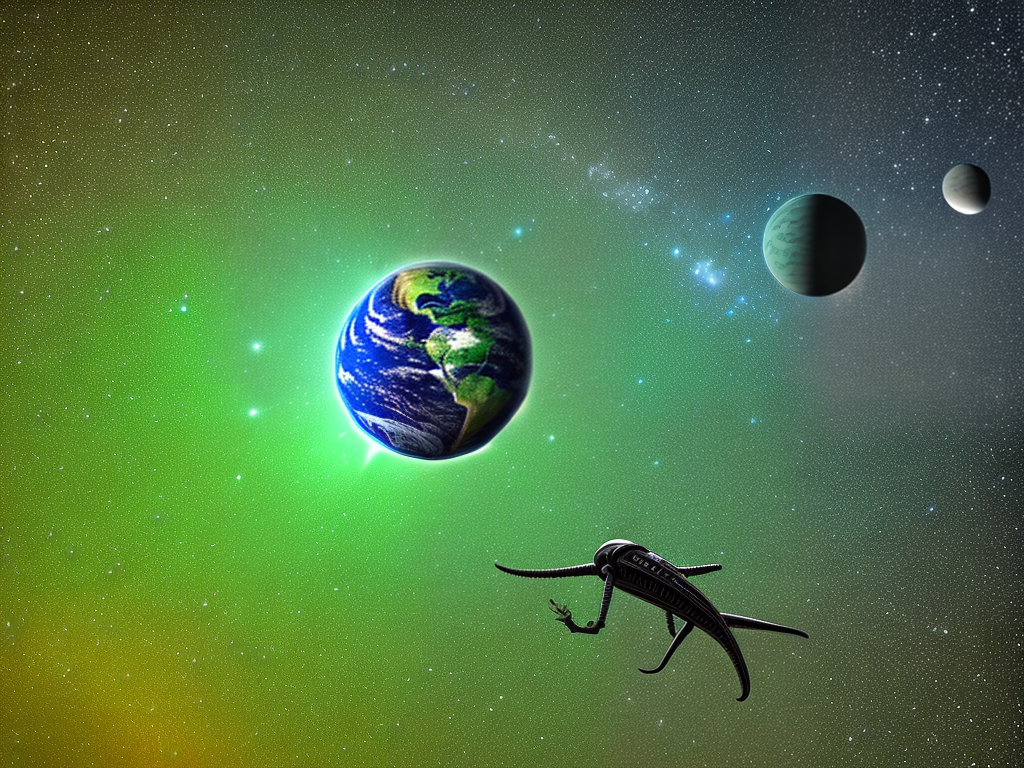 alien attacking earth