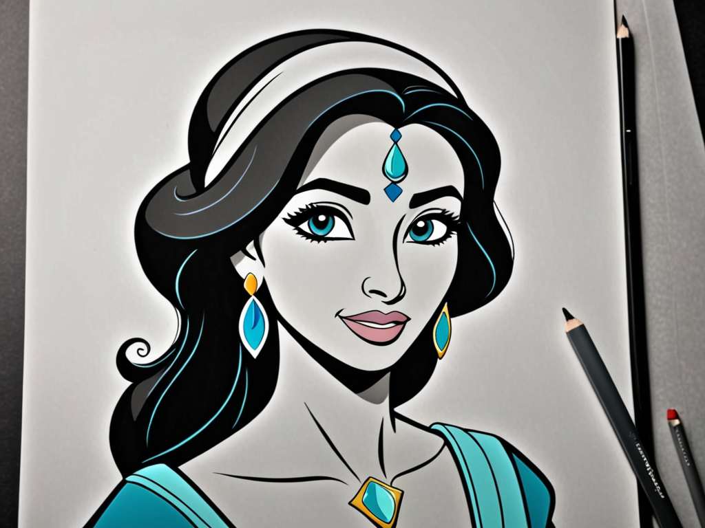 Jasmine Cartoon Aladdin