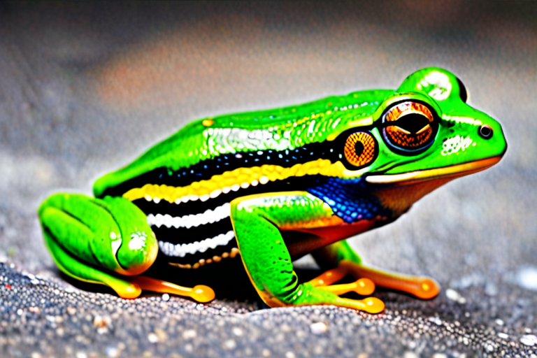 A frog with parrot DNA