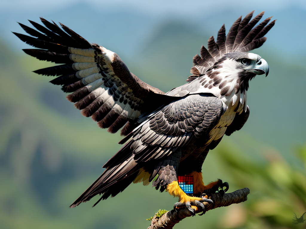 Brazilian harpy eagle military insignia