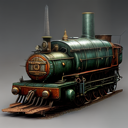 diesel submaribe in steam punk style