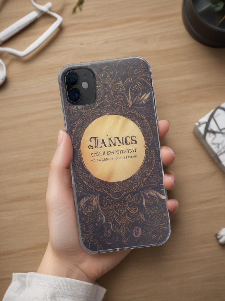 Creative Phone Case Design Featuring Intricate Patterns and Elegant ...