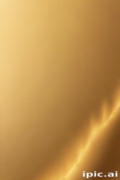 Abstract Golden Texture with Subtle Light and Shadow Play in Background
