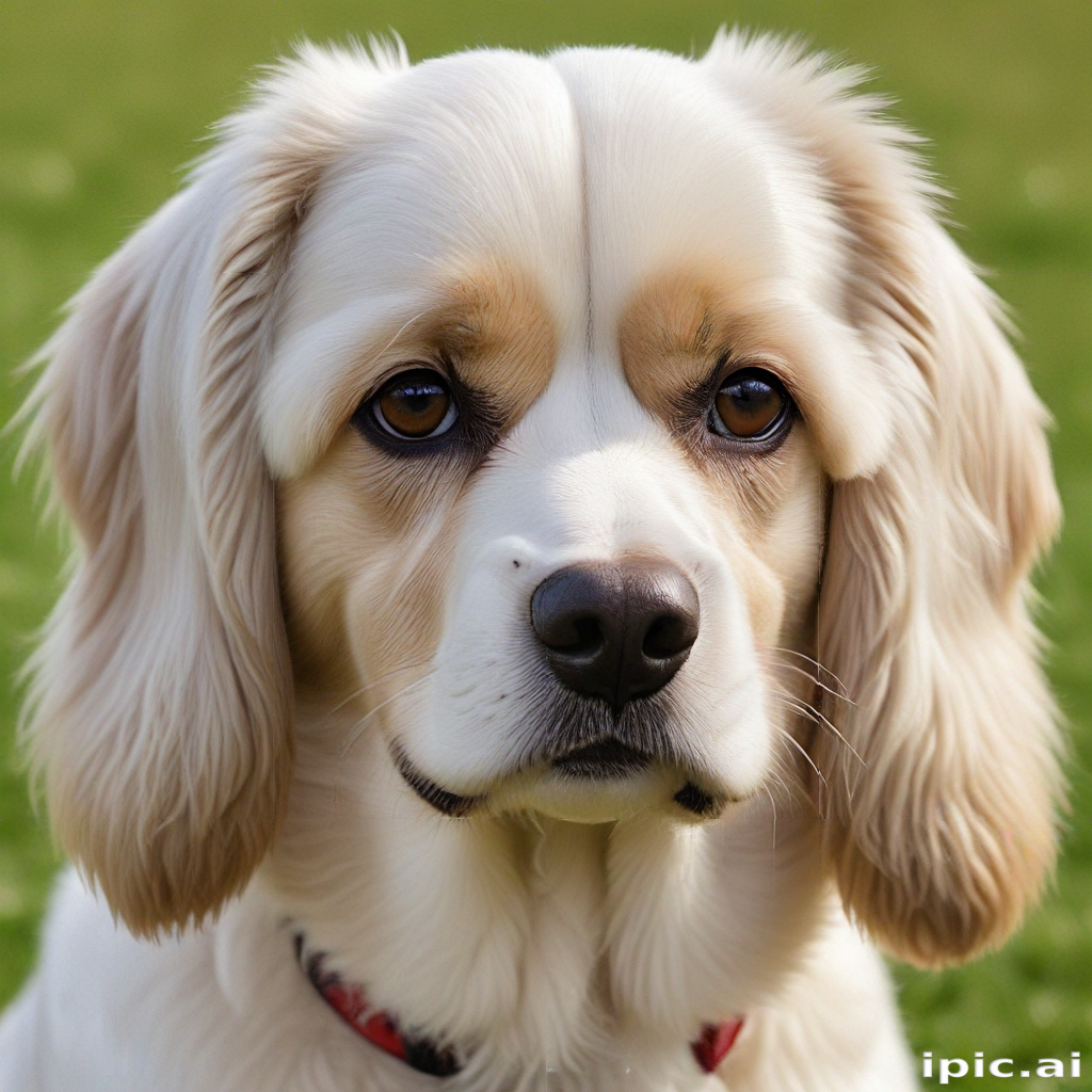 A Beautiful Dog with Soft Fur and Expressive Eyes in Nature.