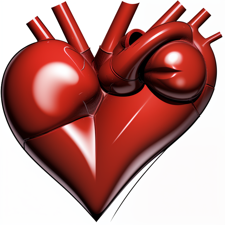 Stylized Three-Dimensional Heart Model Representing Love and Vitality ...