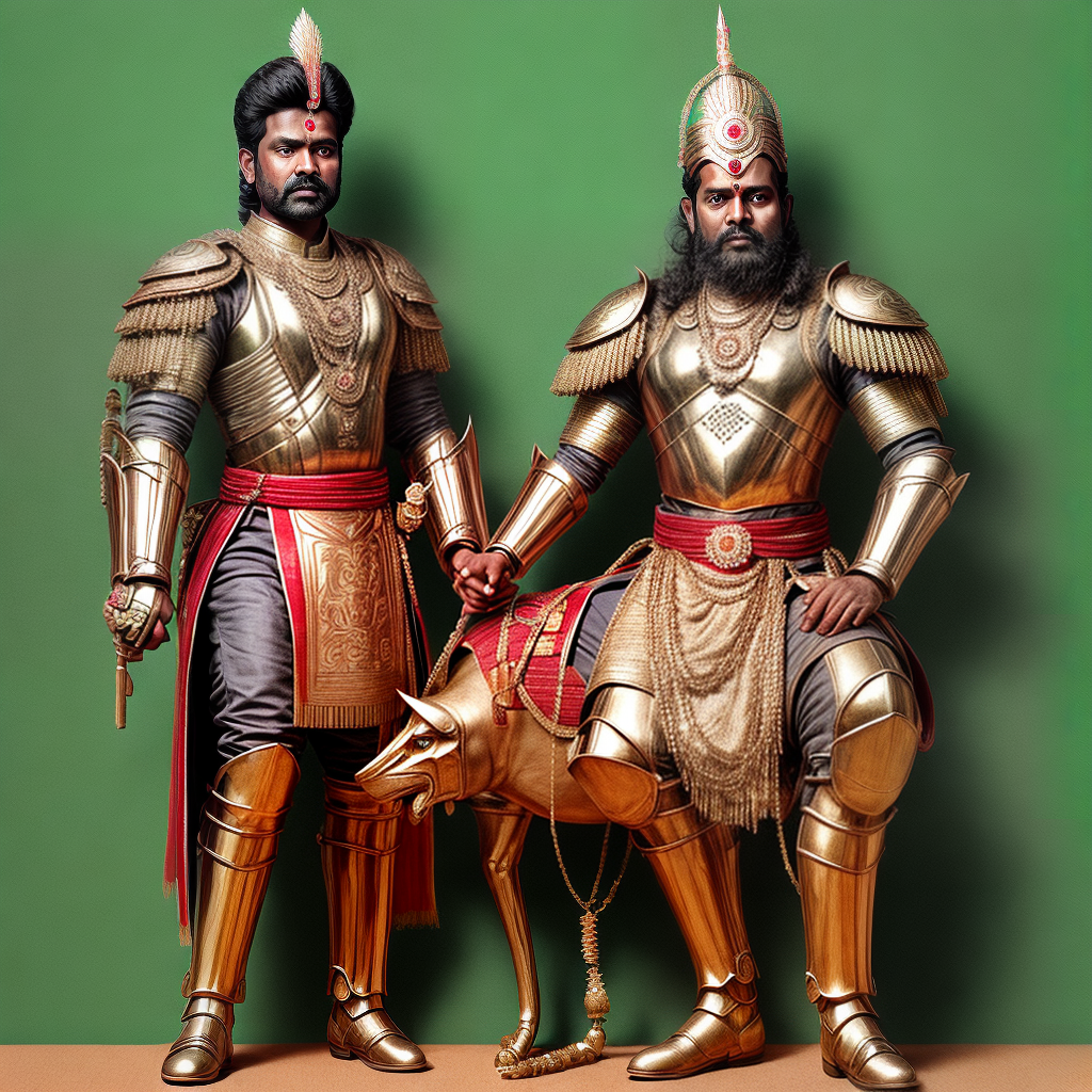 Tamil king in armour