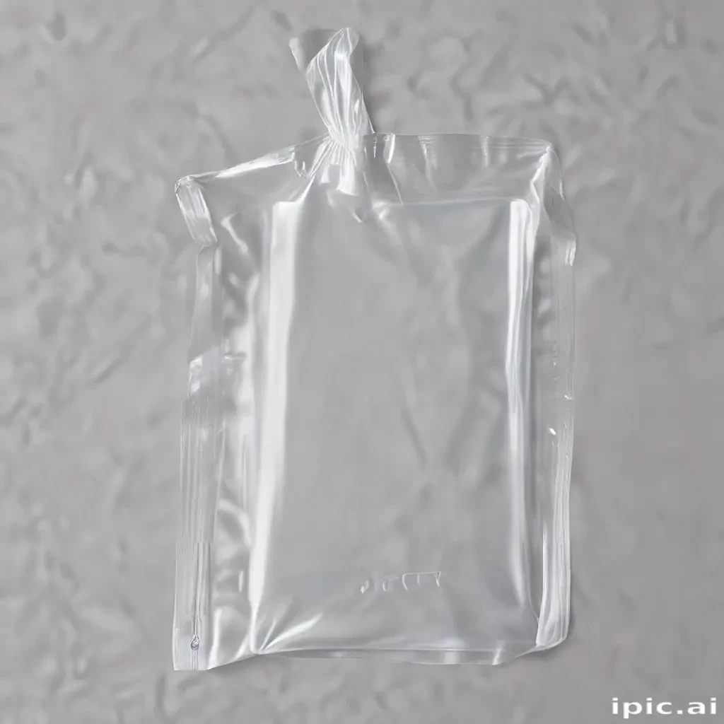 Clear Plastic Pouch with a Zip Closure for Storing Various Items