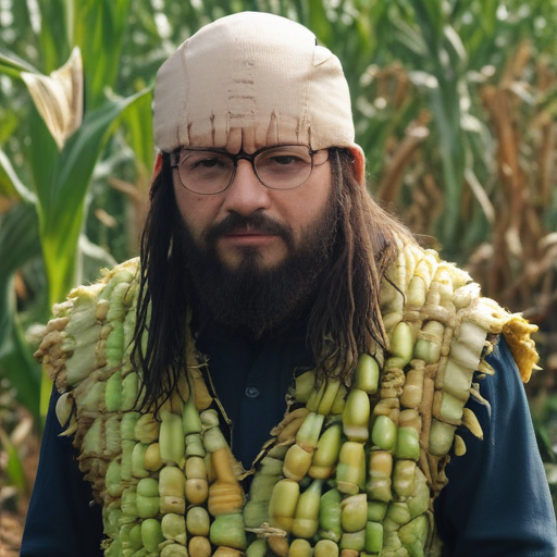 Jonathan Davis in a corn costume