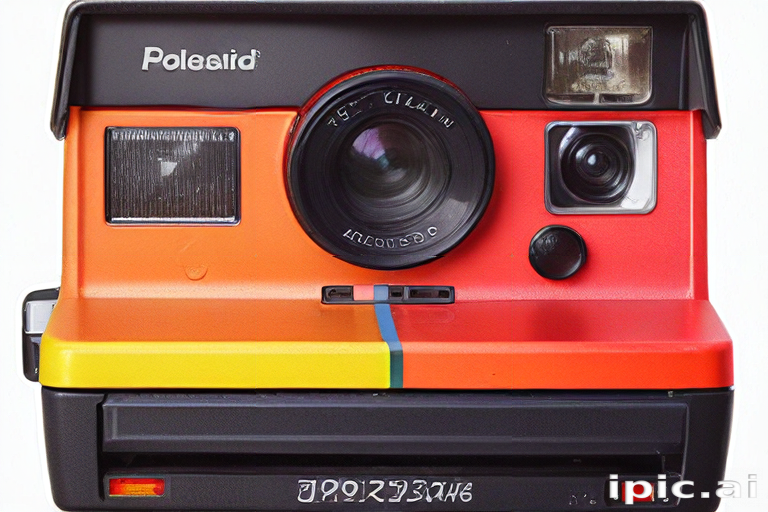 Classic Polaroid Camera in Vibrant Colors Capturing Timeless ...