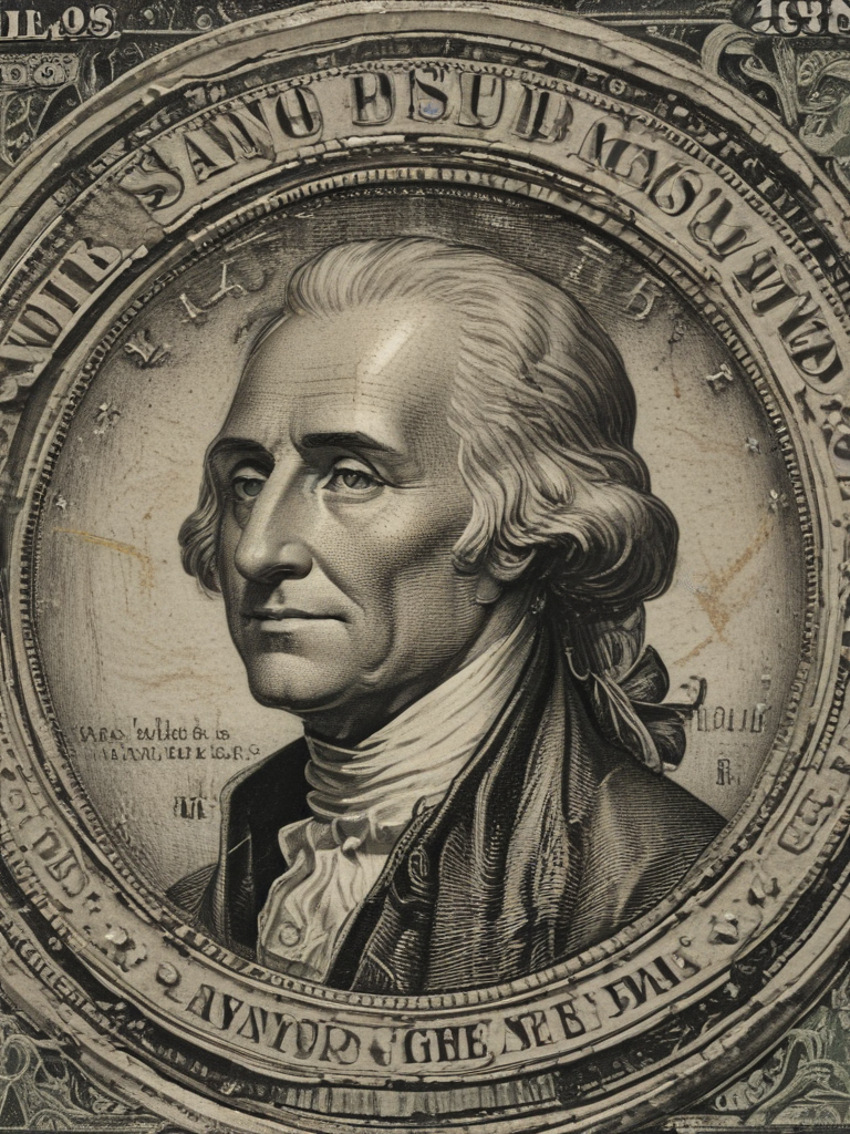 Historical Portrait of a Prominent Figure Featured on Currency Design