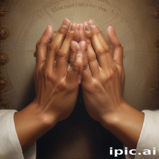 Two Hands Coming Together in a Symbol of Unity and Peace