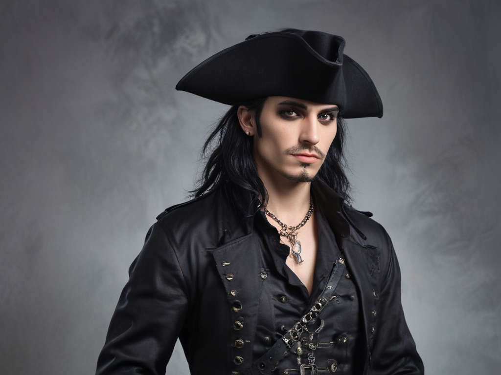 Goth pirate guy