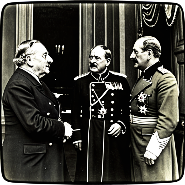 Fuher Adolf Hiler, Chancellor Friedrich Goedeler, and Kaiser Wilhelm ...