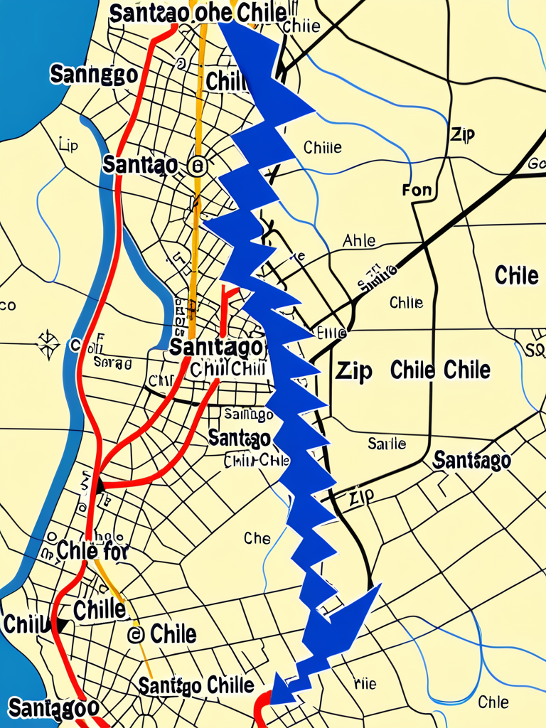 Map of the United States Illustrating State Borders and Geographic Features