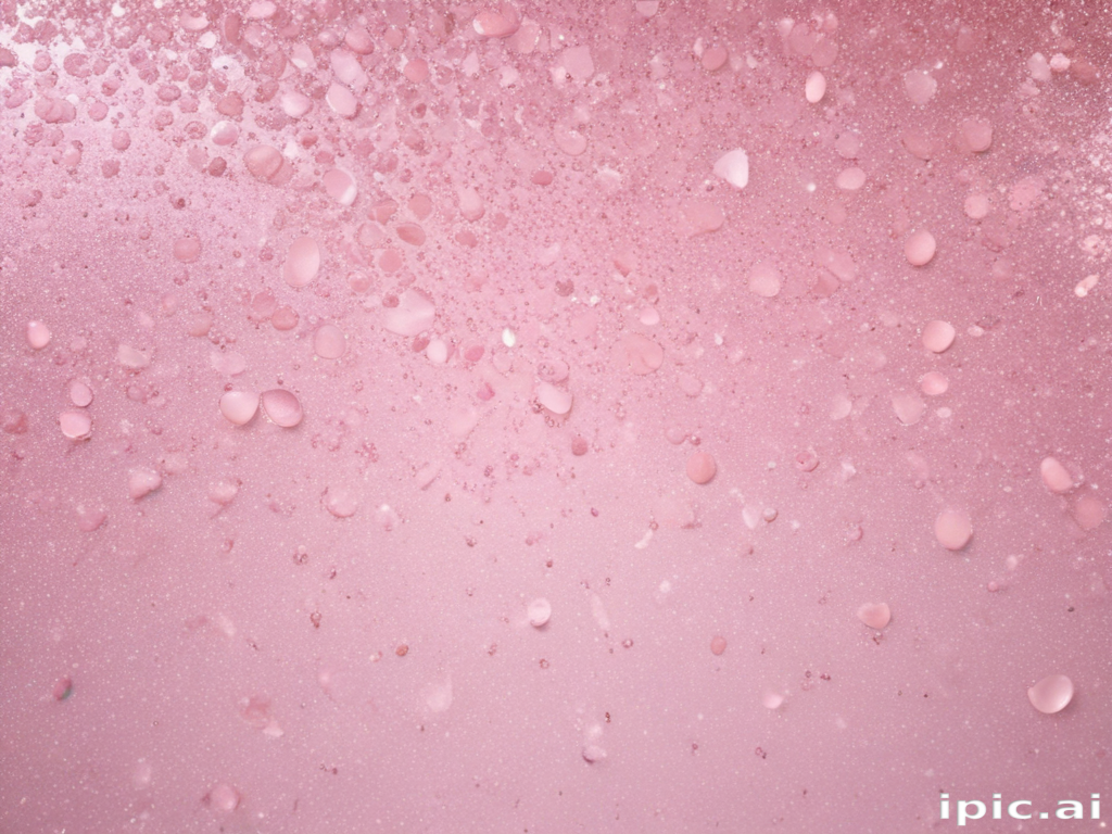 Delicate Pink Droplets on a Soft Background Creating a Dreamy Atmosphere