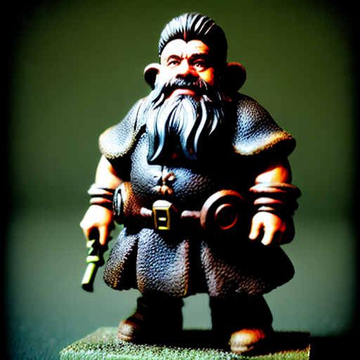 dwarf with several accessories