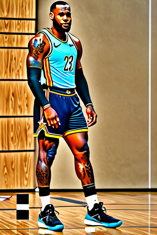 LeBron James just skin and bones