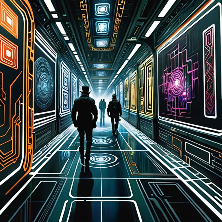 netrunner dark surreal art