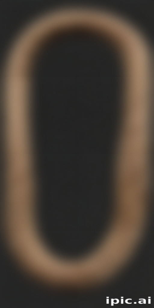 A Blurry Image of an Oval Shape Against a Dark Background.