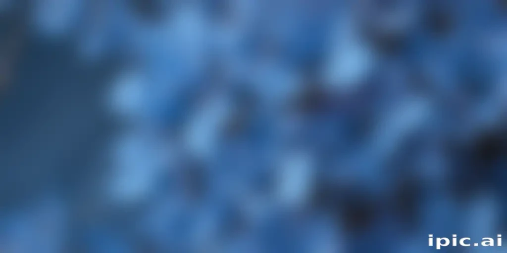 Abstract Blue Background with Soft Blurred Shapes and Hues of Color