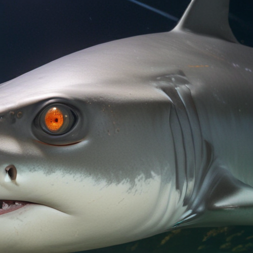 s shark with laser guns strapped to its head.