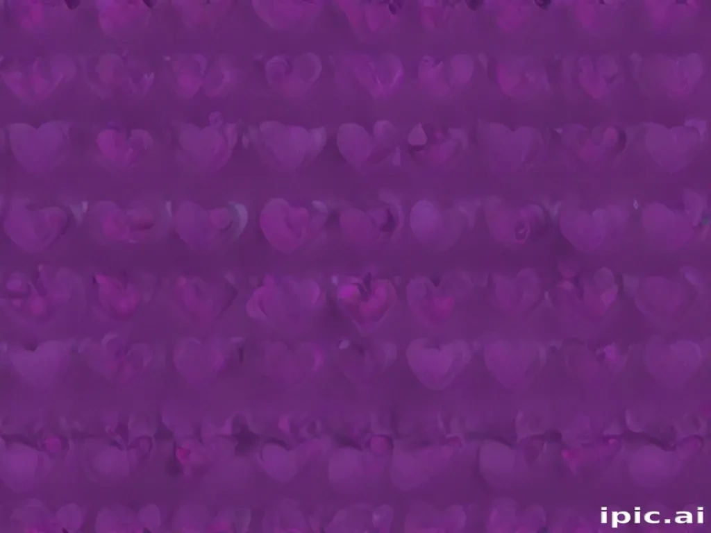 Vibrant Purple Background Featuring Repeated Heart Patterns in Textured ...