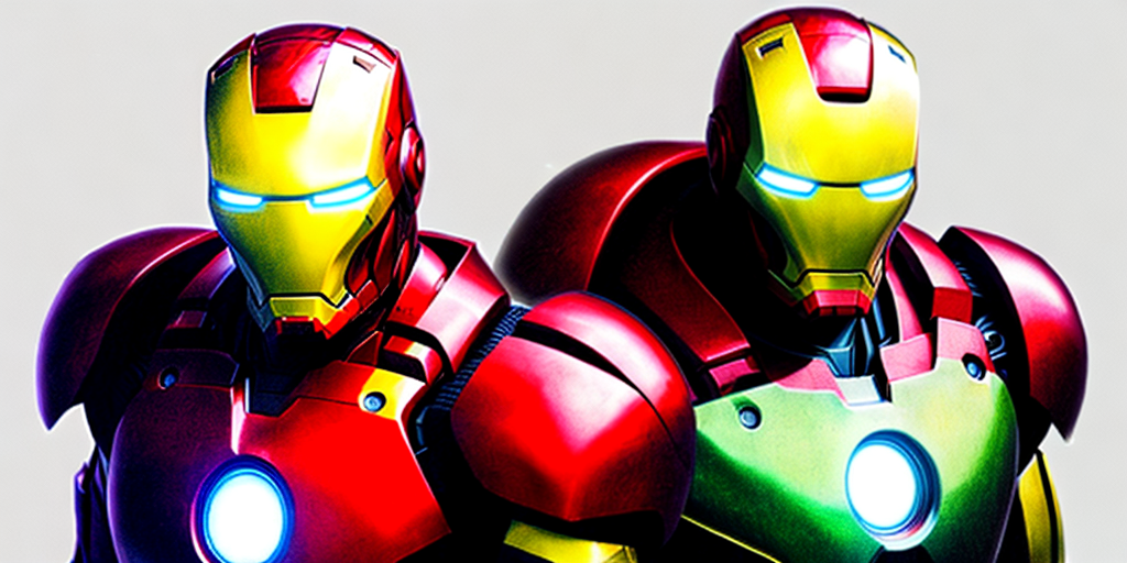 iron man design in realistic drawing