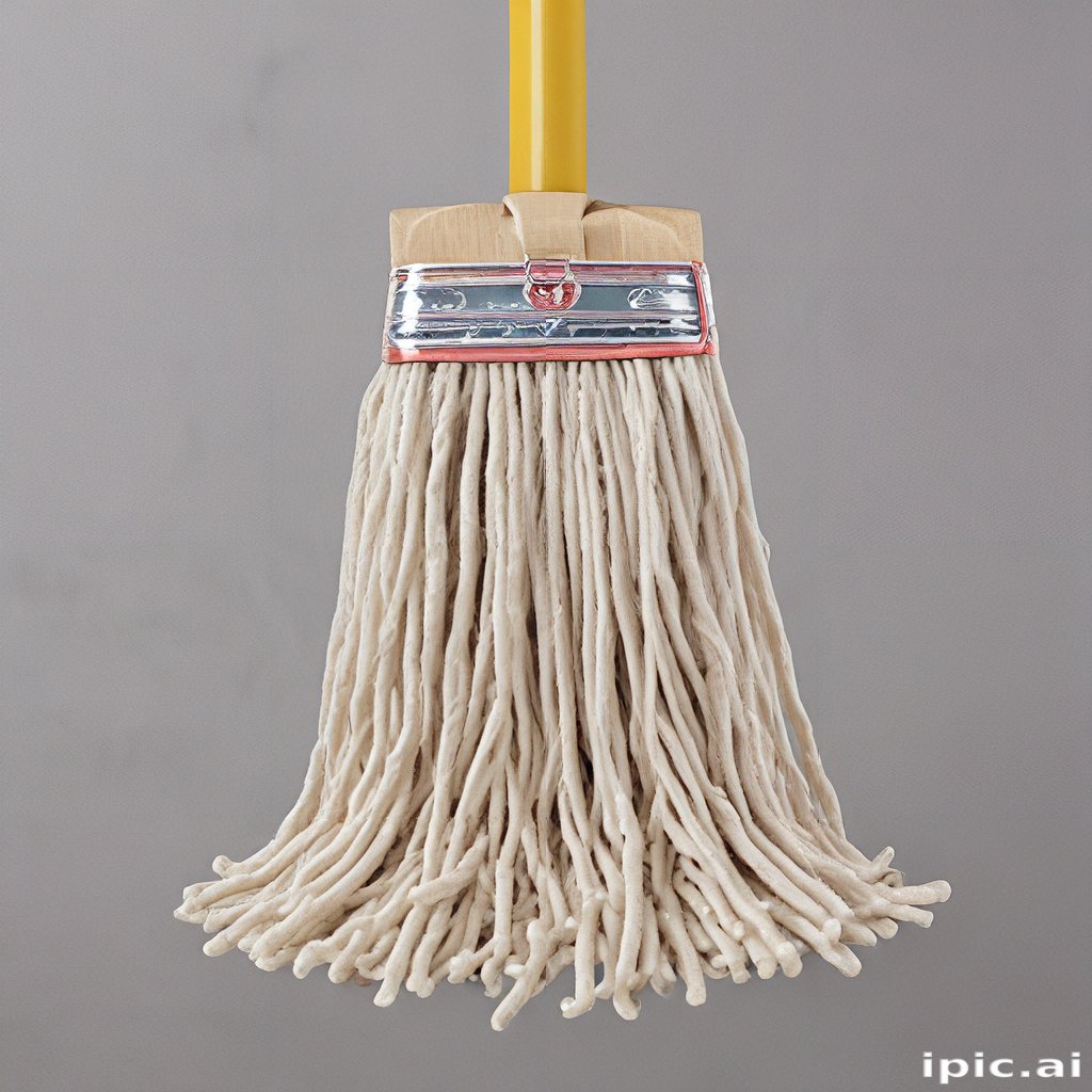 Classic Mop with Long Strands for Effective Cleaning and Maintenance Tasks