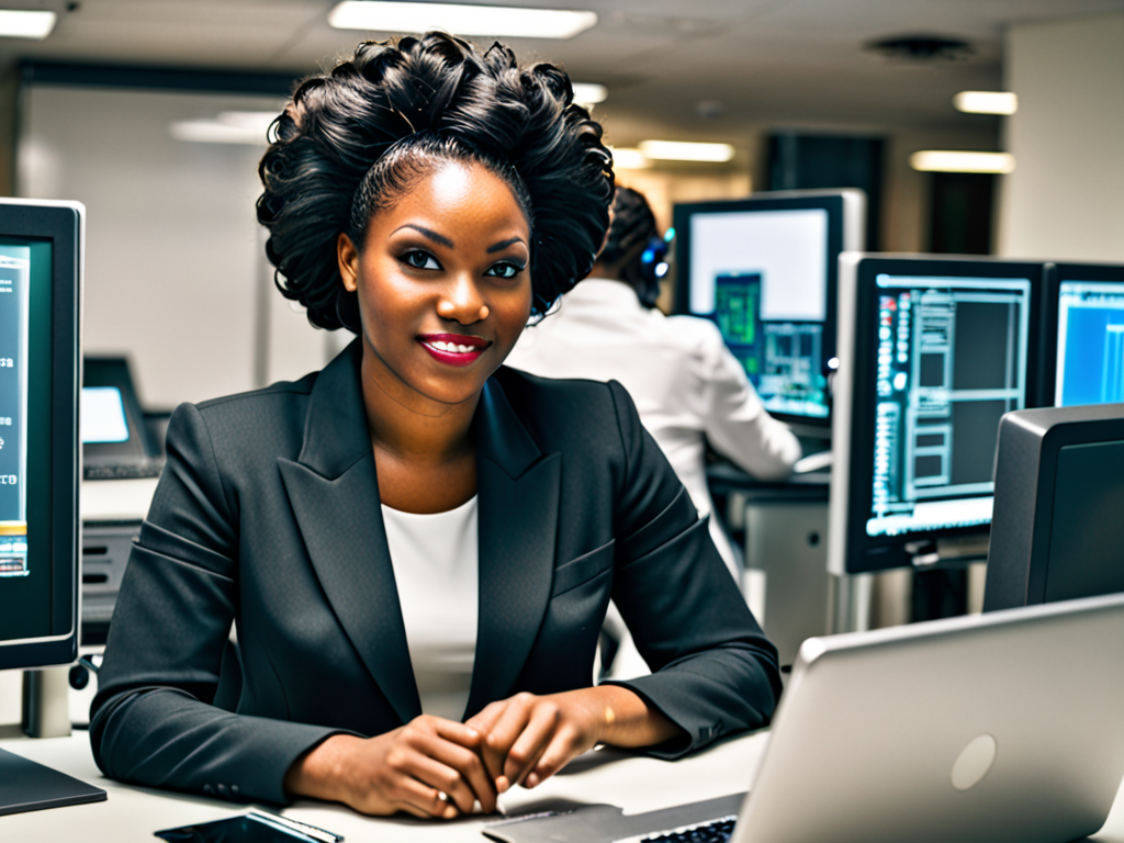 real Black female IT engineers working