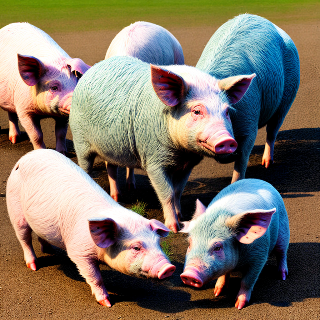 pigs are making love to each other