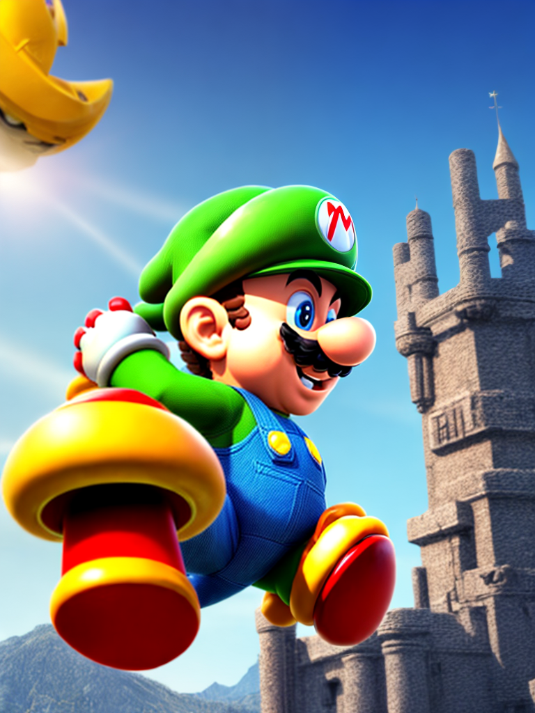 futuristic super mario with ancient armor as wallpaper with the ...