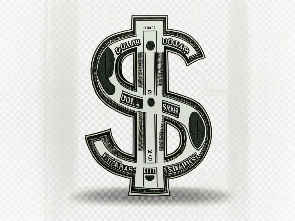 Creative Illustration of a Dollar Sign with Intricate Design Elements ...