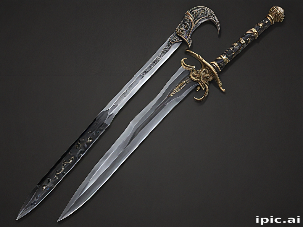 Exquisite Collection of Ornate Swords Featuring Intricate Designs and ...