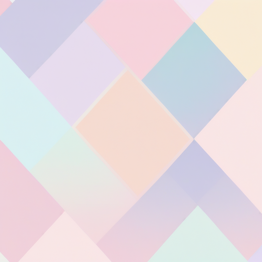 Soft Pastel Geometric Patterns Creating a Dreamy, Abstract Visual ...