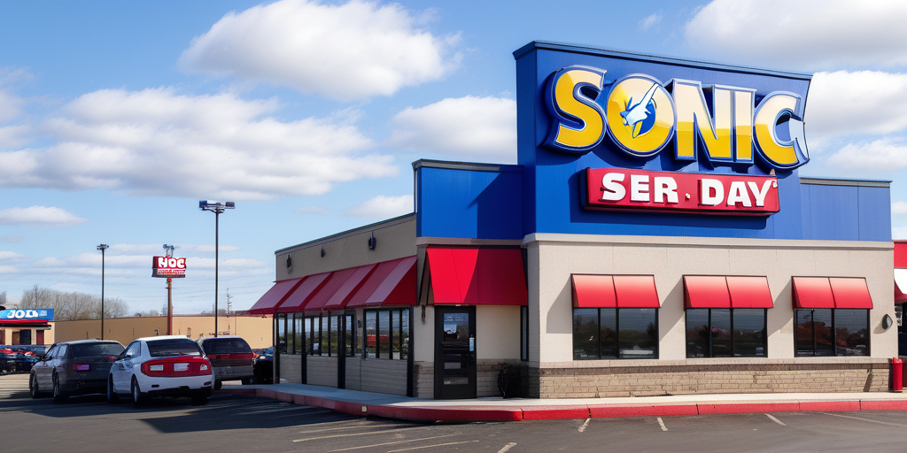 Bright and Inviting Exterior of a Sonic Drive-In Restaurant Location
